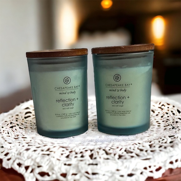 Chesapeake Bay | Accents | Set Of 2 New Chesapeake Bay Mind Body Candle ...
